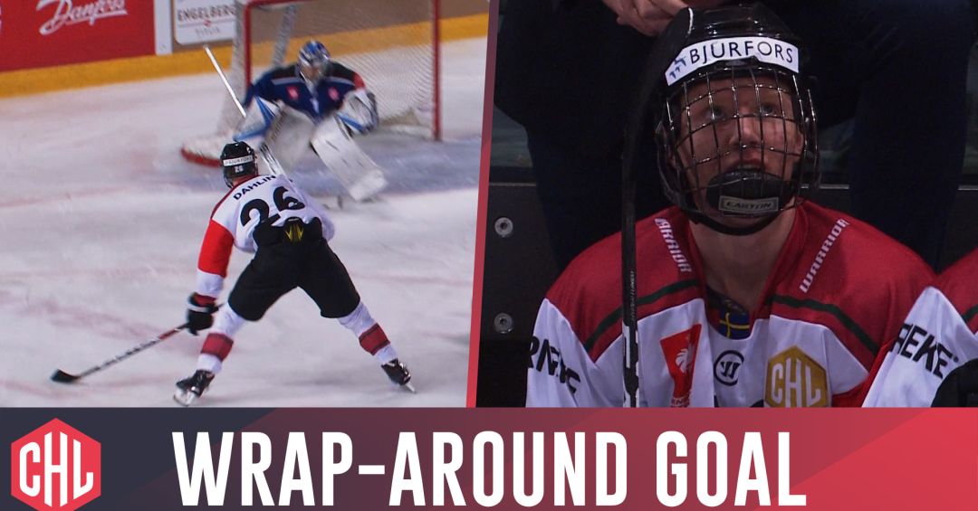 Rasmus Dahlin with a quick wrap-around goal