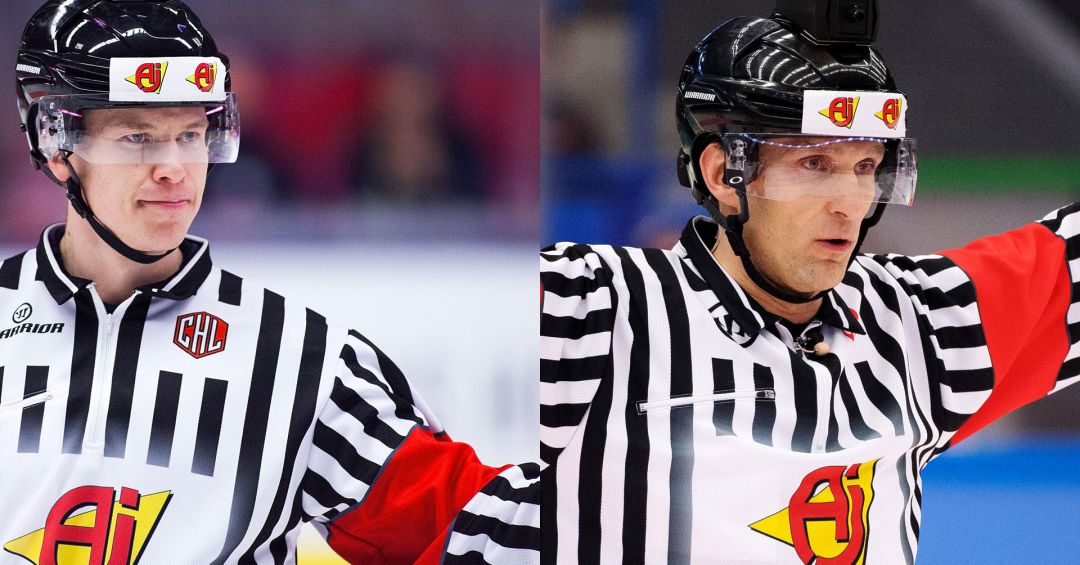 Austrian & German officials for CHL Final